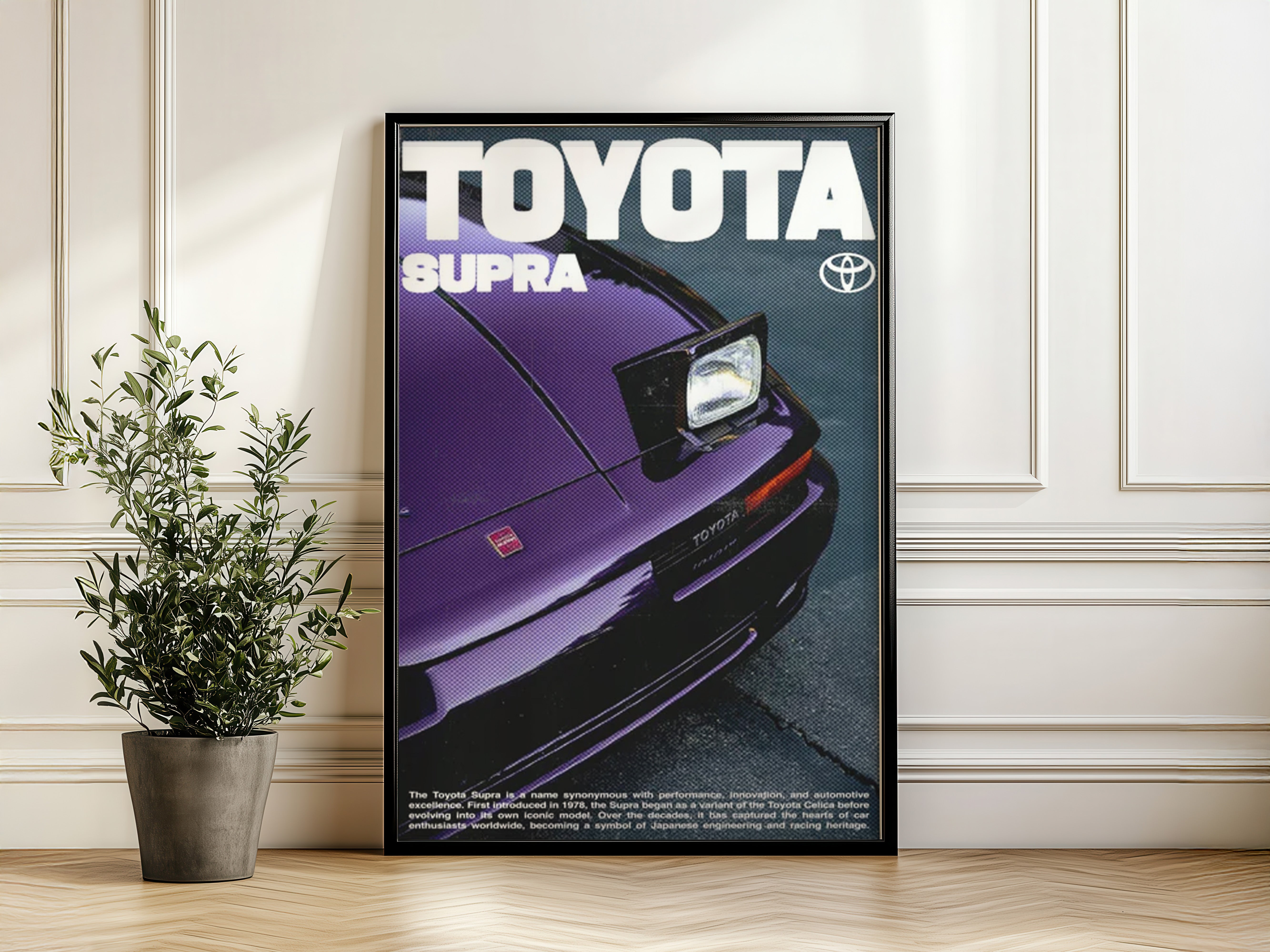 Purple Toyota Supra Pop-Up Headlight Poster – 24posters
