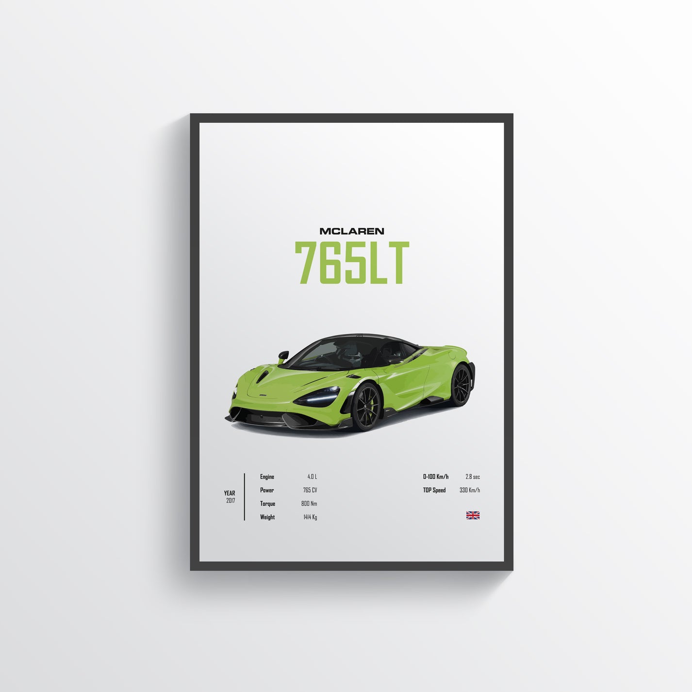 McLaren 765LT Poster | Premium Quality Car Art Print | 24Posters ...
