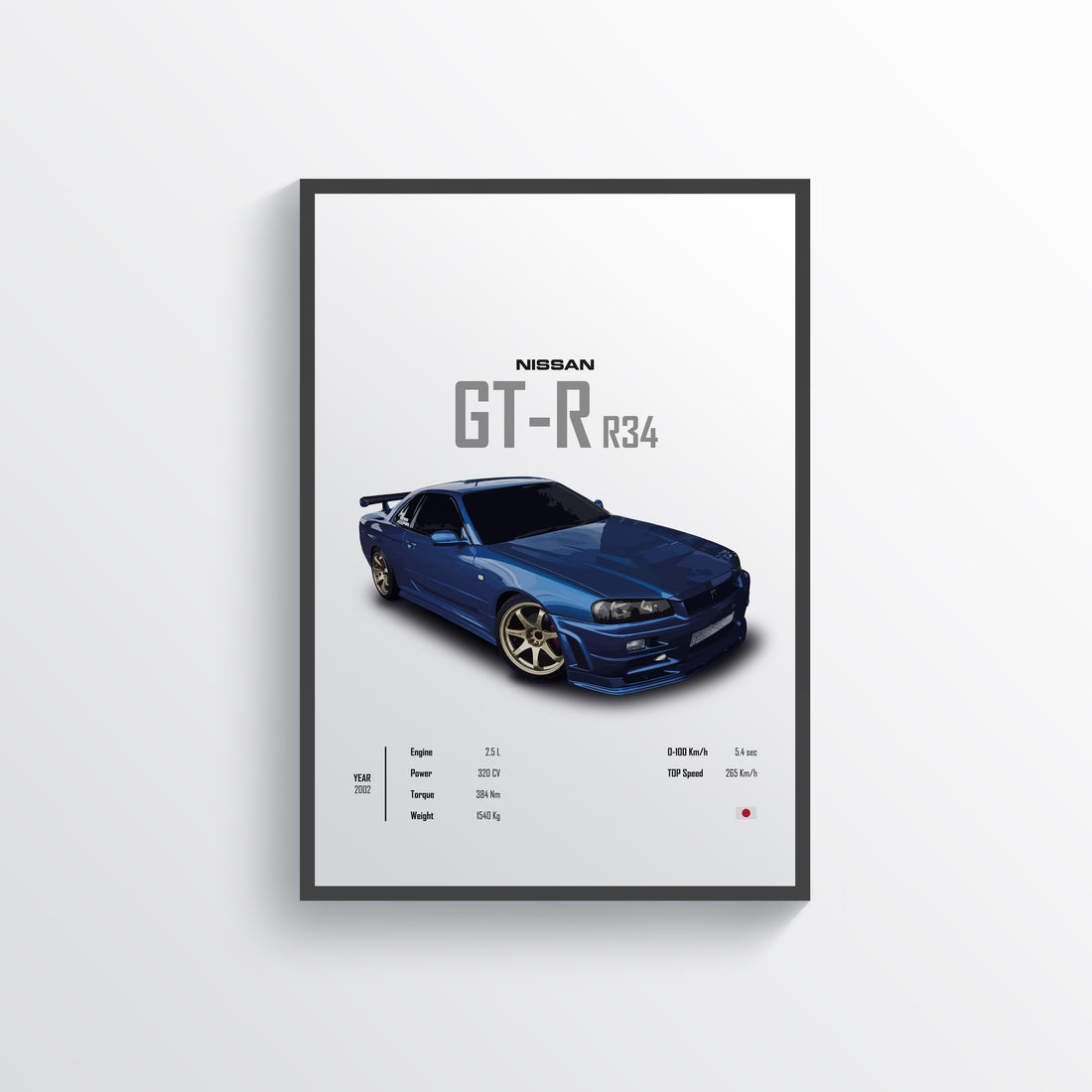 High Quality Prints Nissan GTR R34 Posters | 24Posters - 24posters