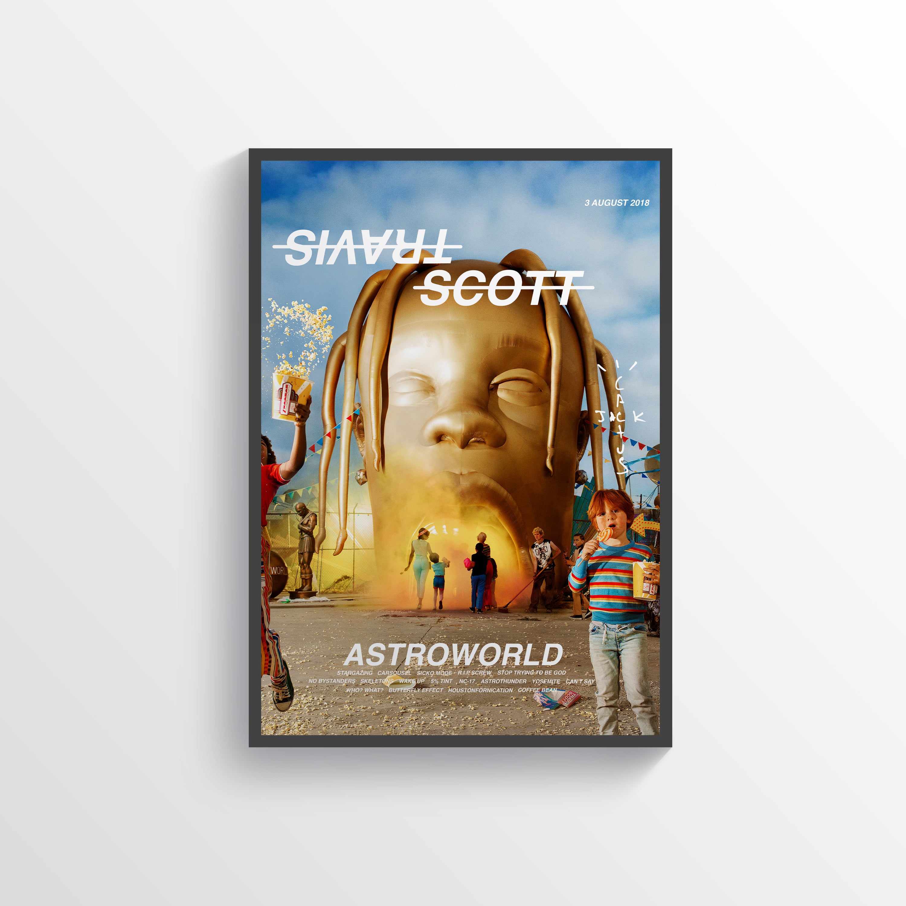 Astroworld Travis Scott Surreal Carnival Poster Art – 24posters